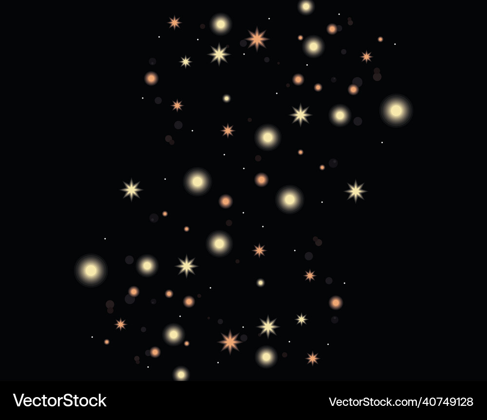 Defocussed stars glimmer style Royalty Free Vector Image