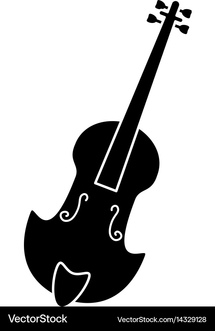 Fiddle classical music instrument pictograph Vector Image