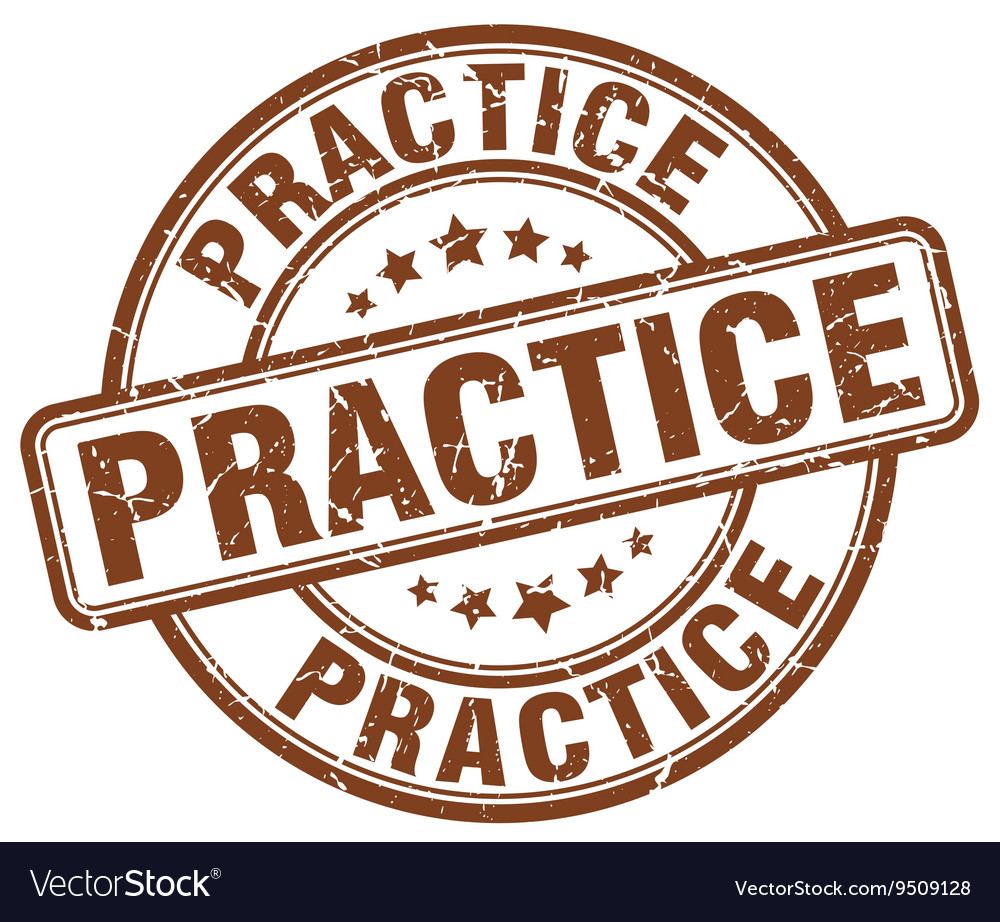 Practice stamp Royalty Free Vector Image - VectorStock
