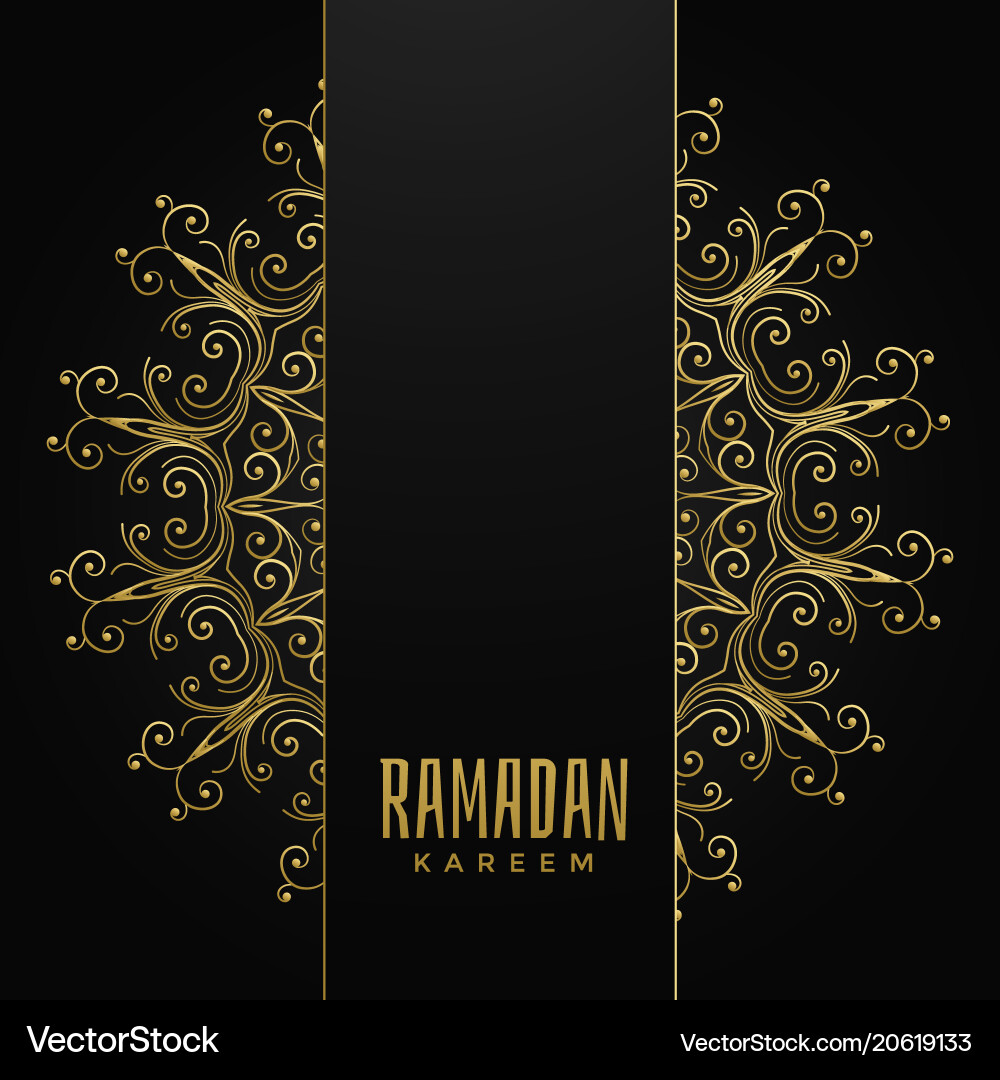 Decorative mandala design for ramadan kareem Vector Image