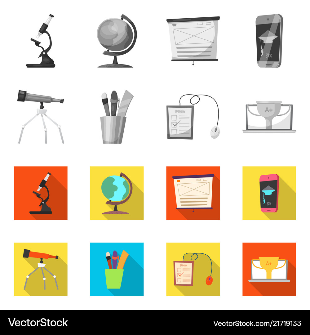 Isolated object of education and learning sign Vector Image
