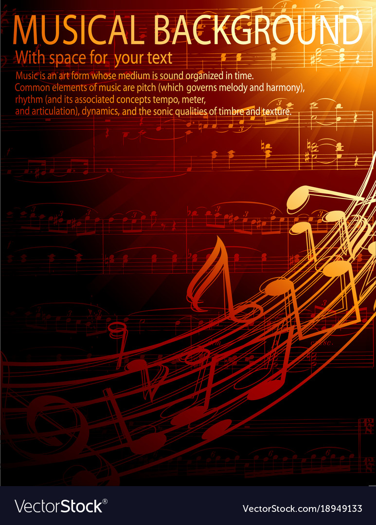 Musical notes background Royalty Free Vector Image