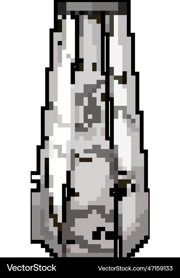Plant marble vase game pixel art Royalty Free Vector Image