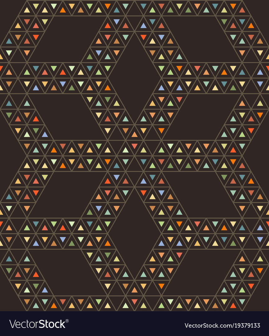 Seamless geometric triangle pattern Royalty Free Vector