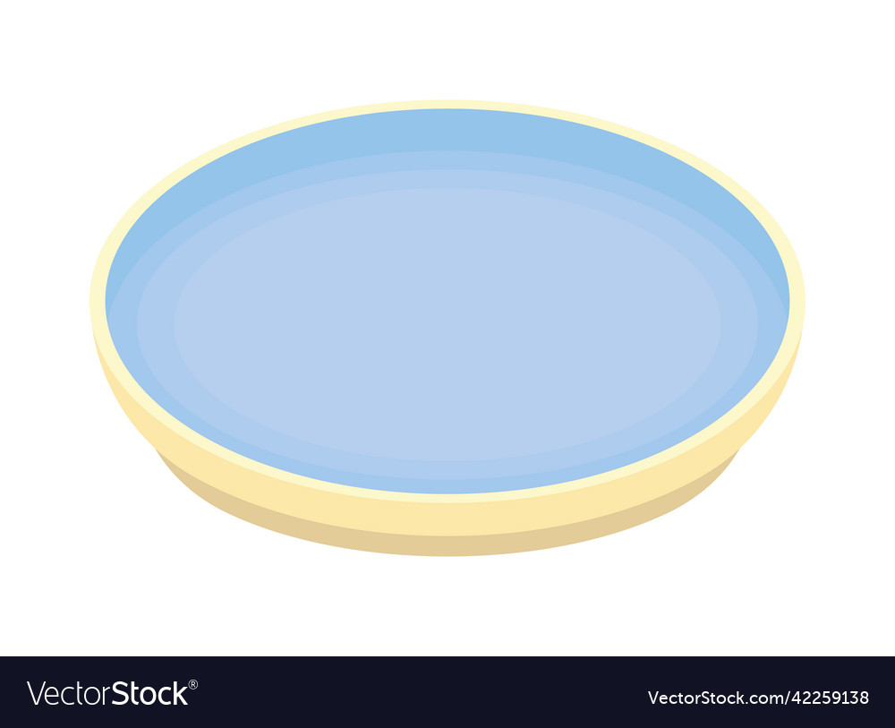 Ceramic dish kitchen Royalty Free Vector Image