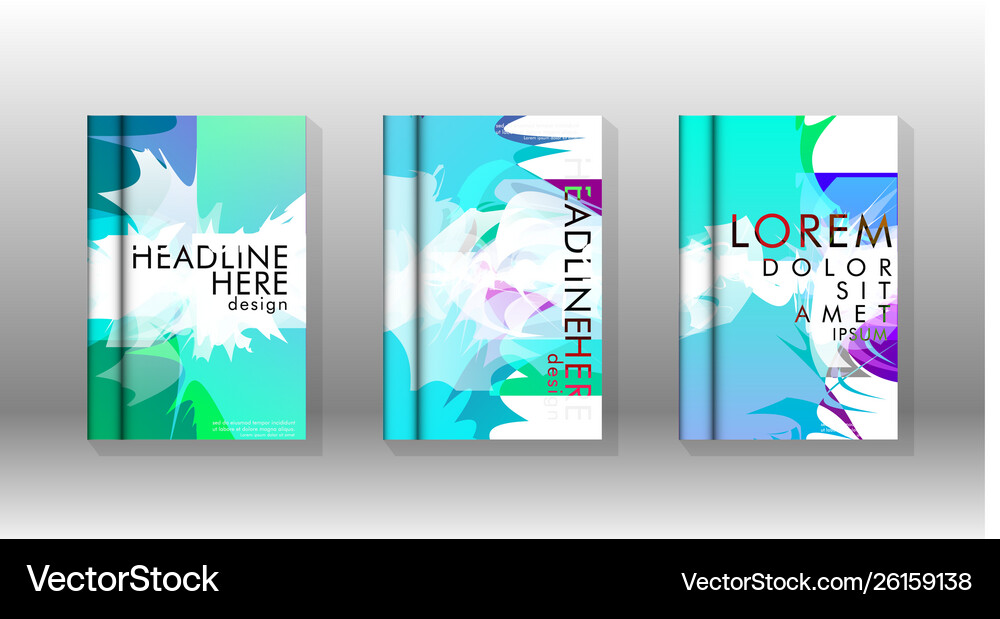 Design background cover with colorful abstract Vector Image