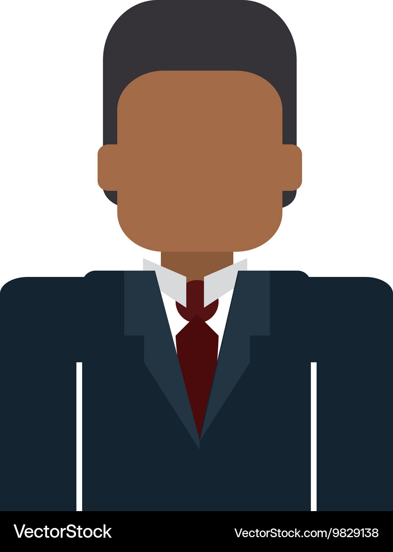 Faceless businessman portrait icon Royalty Free Vector Image