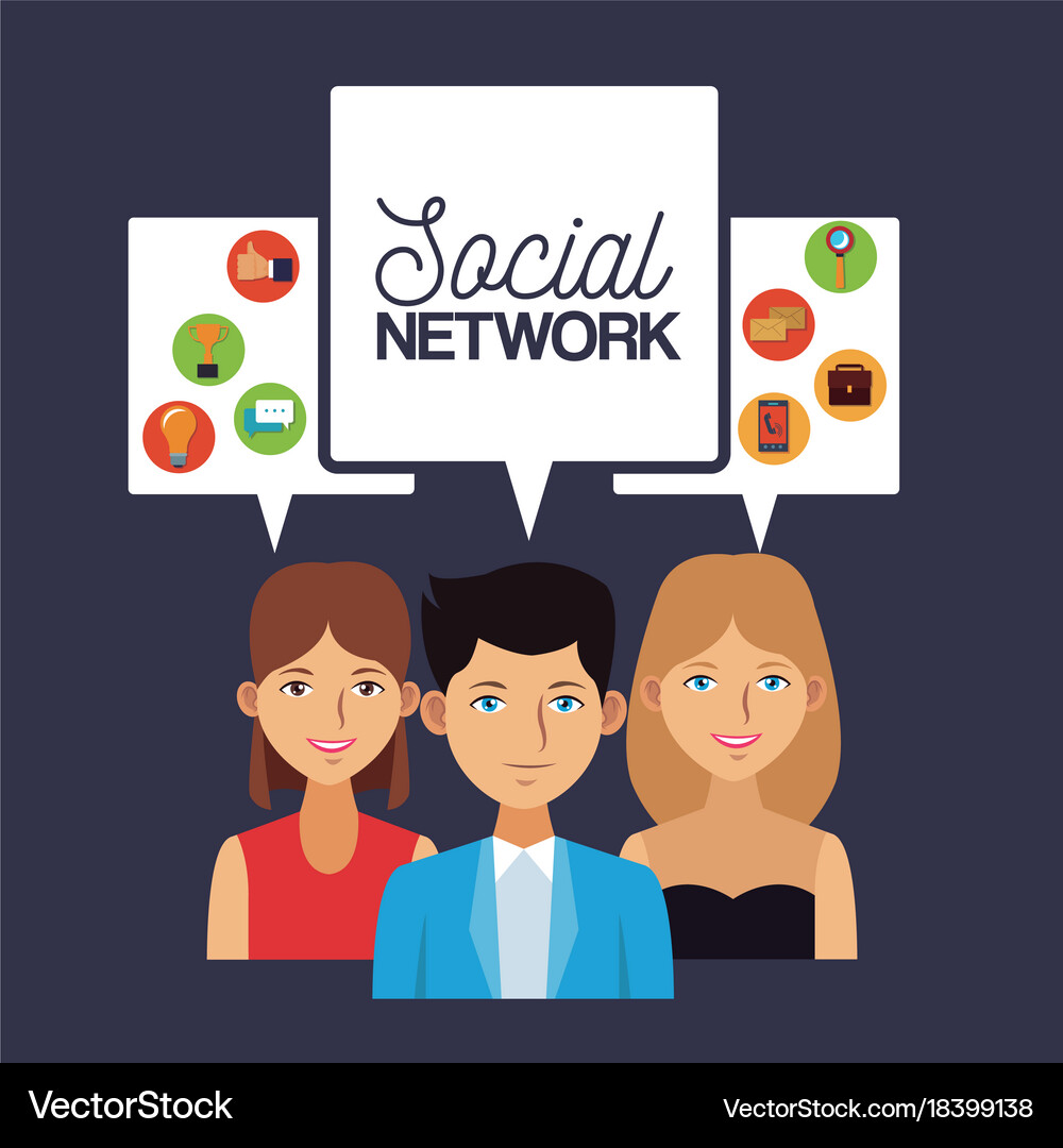 Social network icons Royalty Free Vector Image