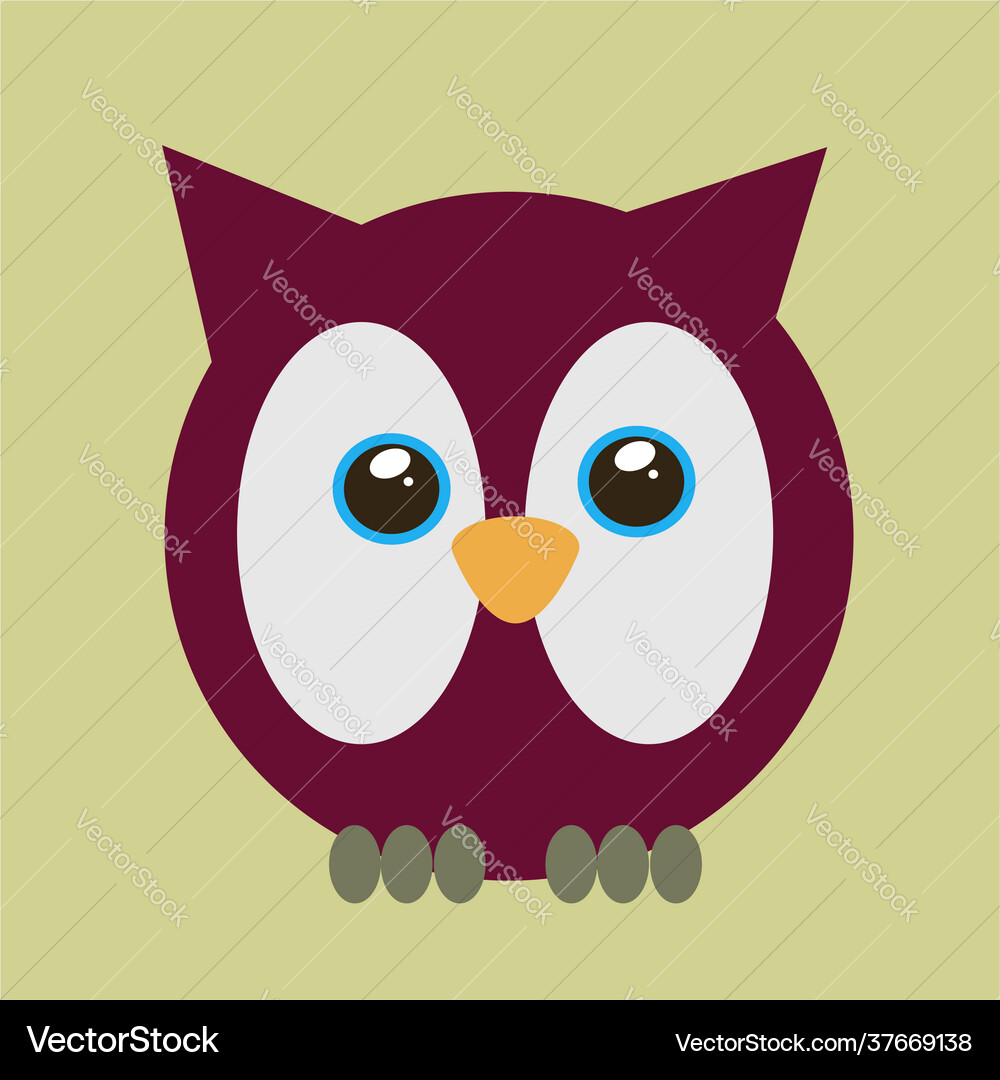 Wild animal avatar design flat Royalty Free Vector Image