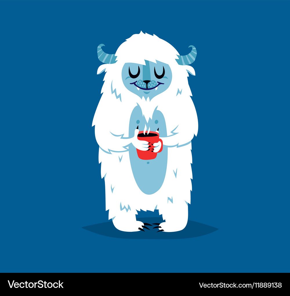 Yeti Monster Set - Winter Fun Royalty Free Vector Image