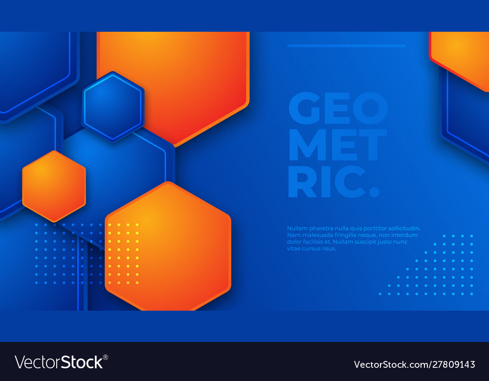 Abstract geometric pattern and background Vector Image