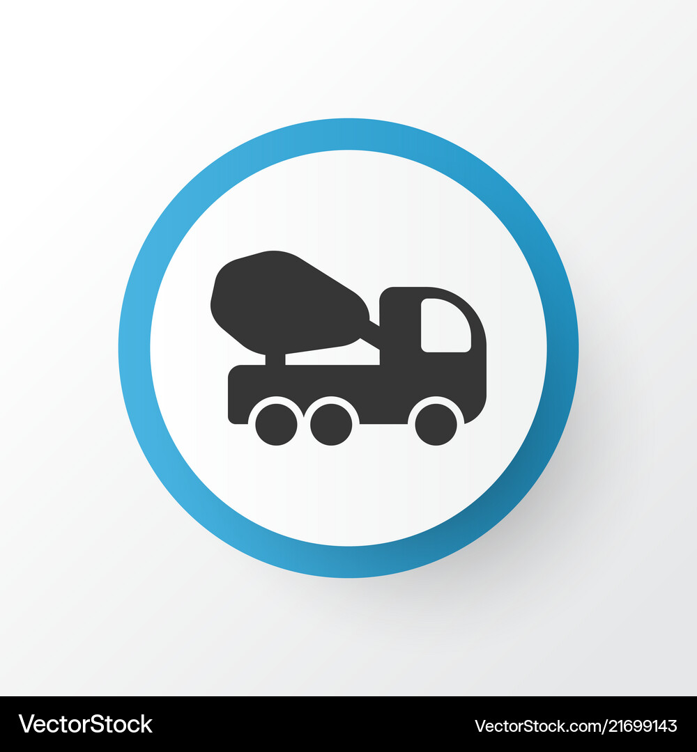 Concrete mixer icon symbol premium quality Vector Image