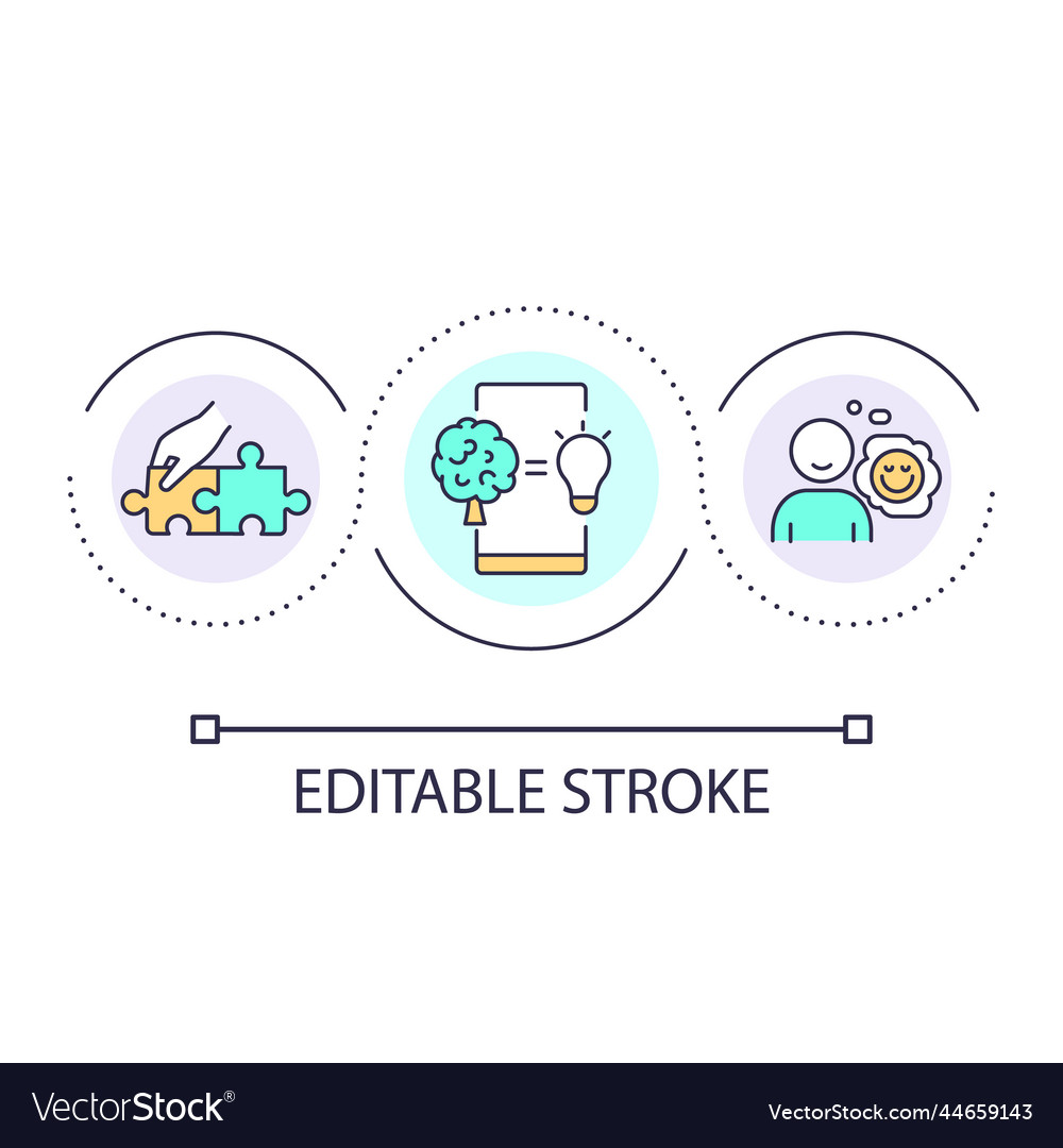 Interface language loop concept icon Royalty Free Vector