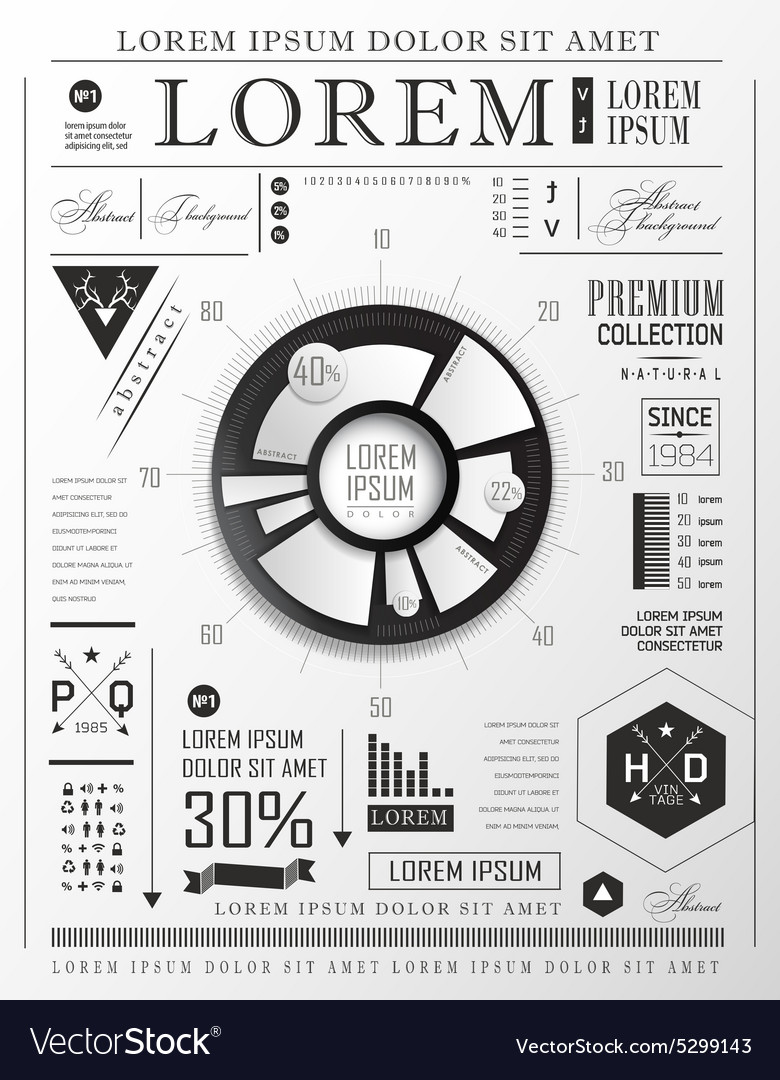 Set elements of infographics Royalty Free Vector Image