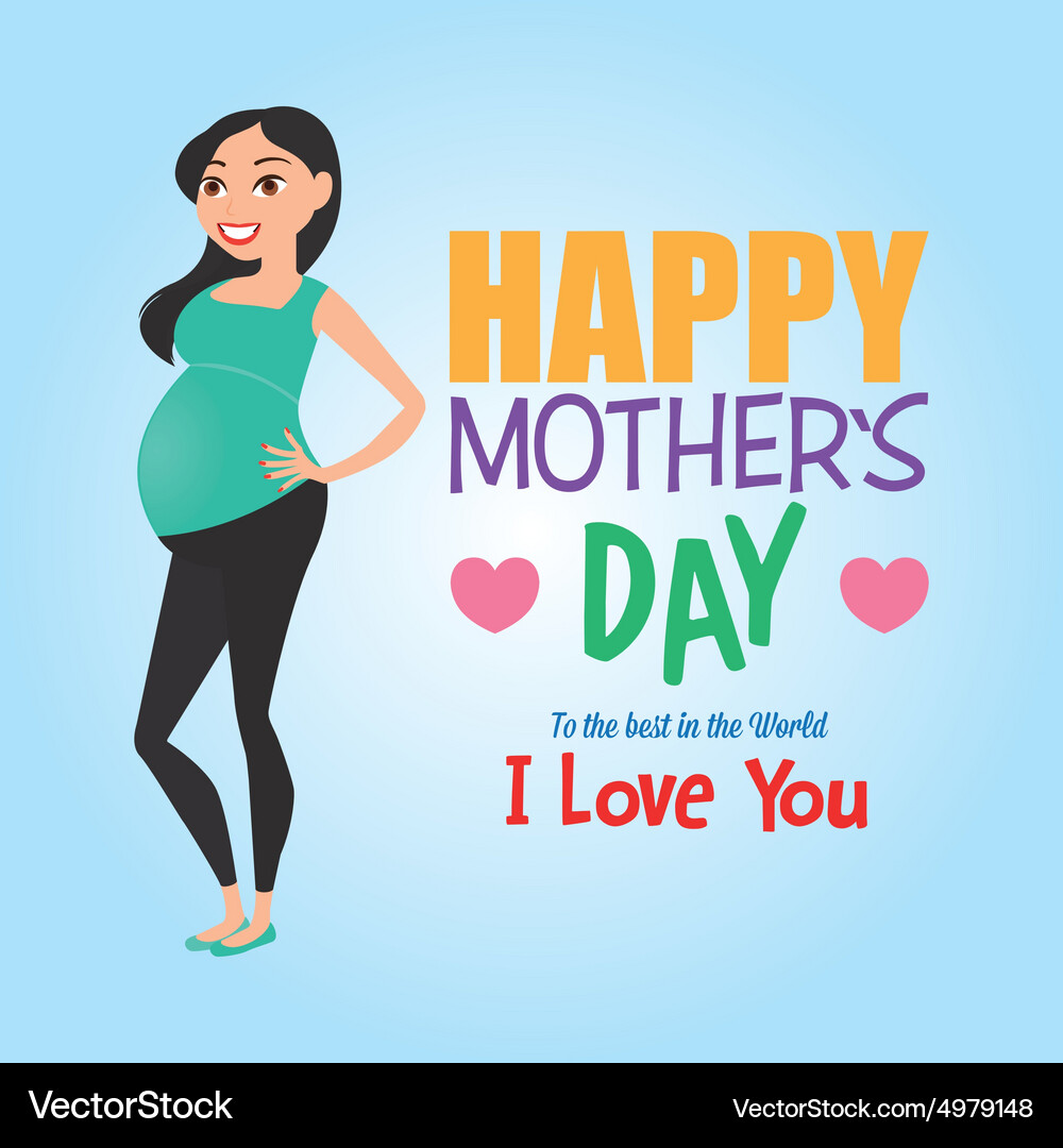 Abstract mothers day background with some special Vector Image