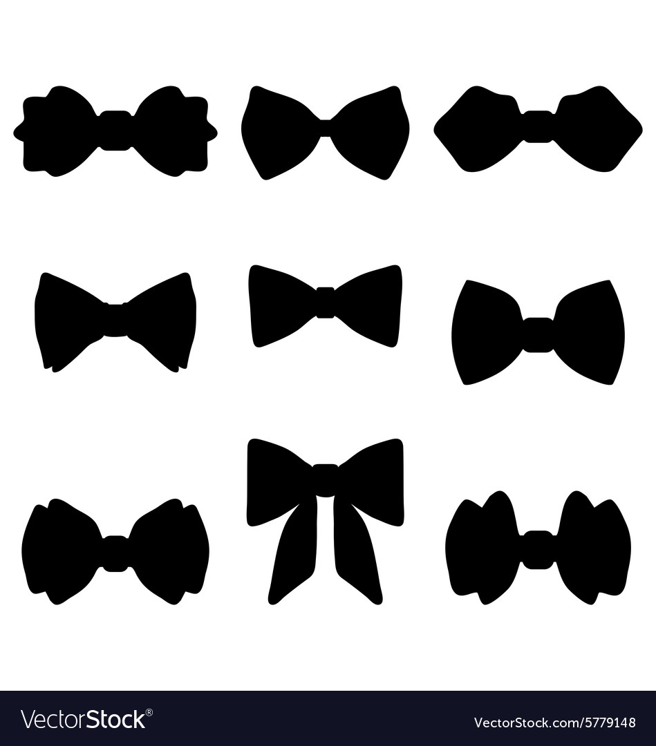 Bow ties Royalty Free Vector Image - VectorStock