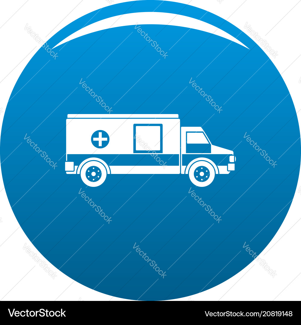 Medical aid icon blue Royalty Free Vector Image