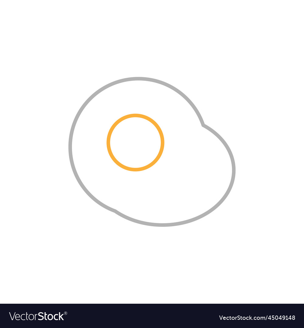 Omelet icon line design template isolated Vector Image