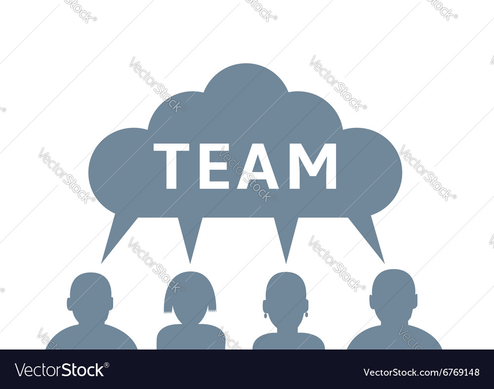 Team concept Royalty Free Vector Image - VectorStock