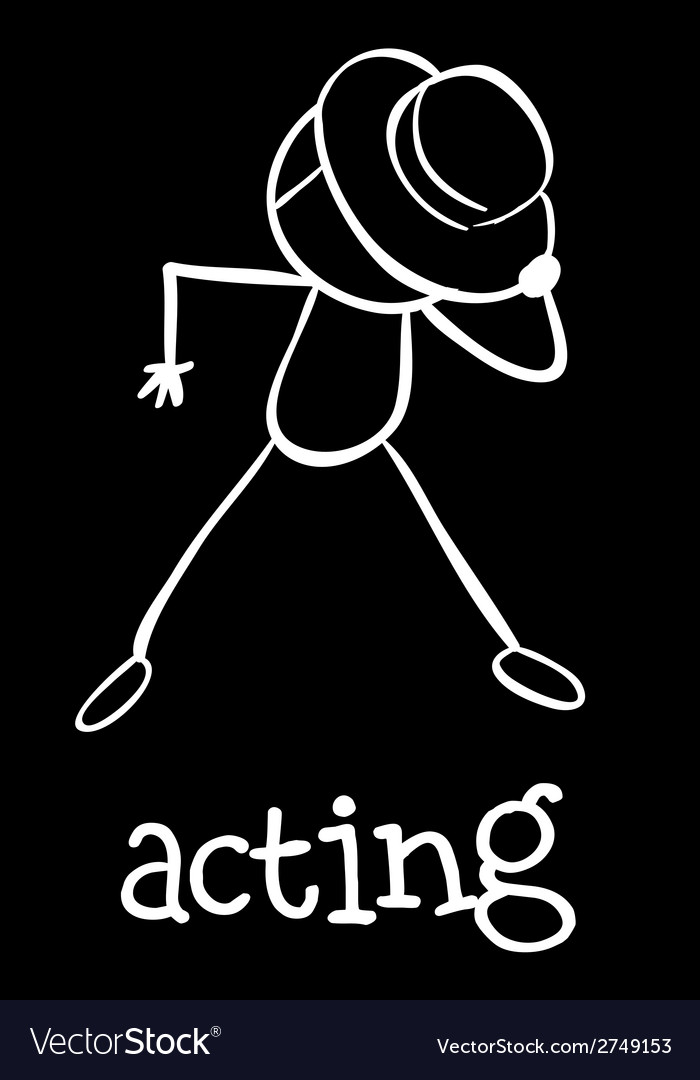 An actor Royalty Free Vector Image - VectorStock