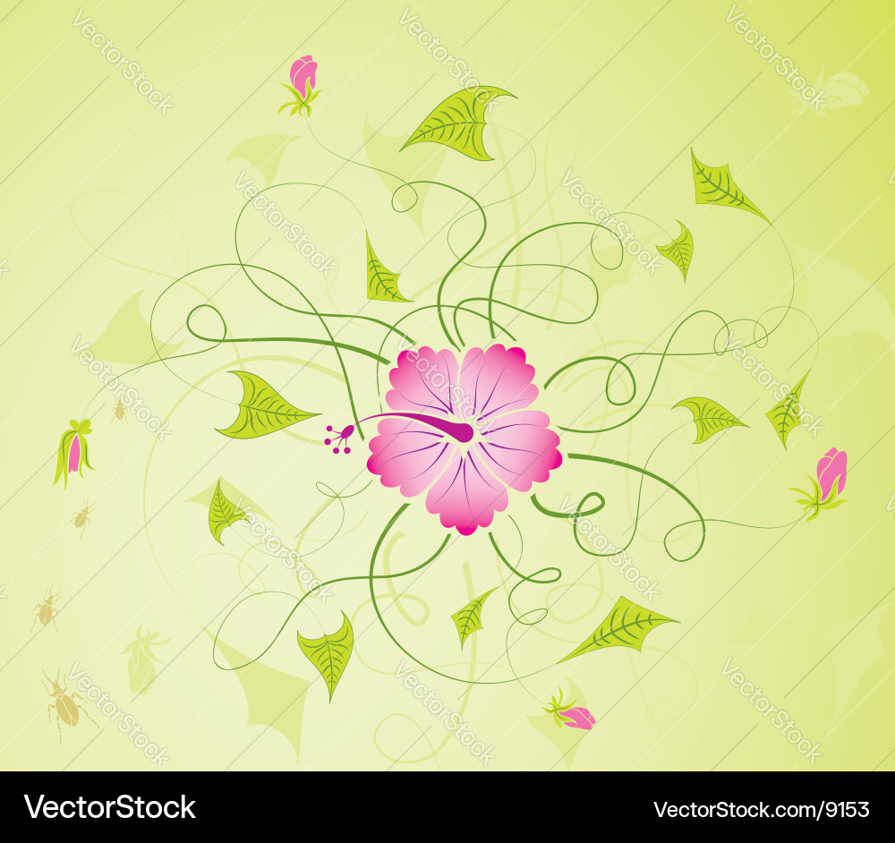 Background flower Royalty Free Vector Image - VectorStock