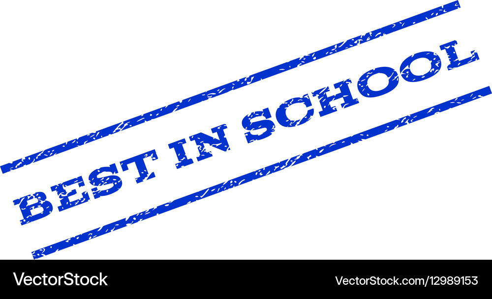 Best In School Watermark Stamp Royalty Free Vector Image