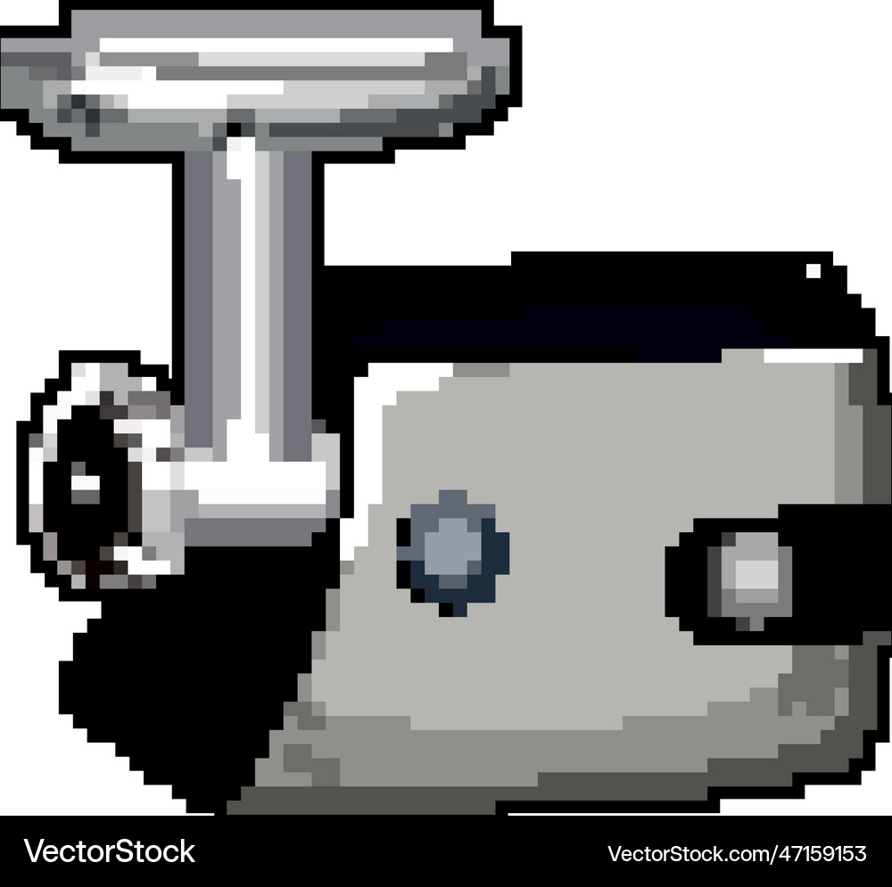 Equipment meat grinder game pixel art Royalty Free Vector