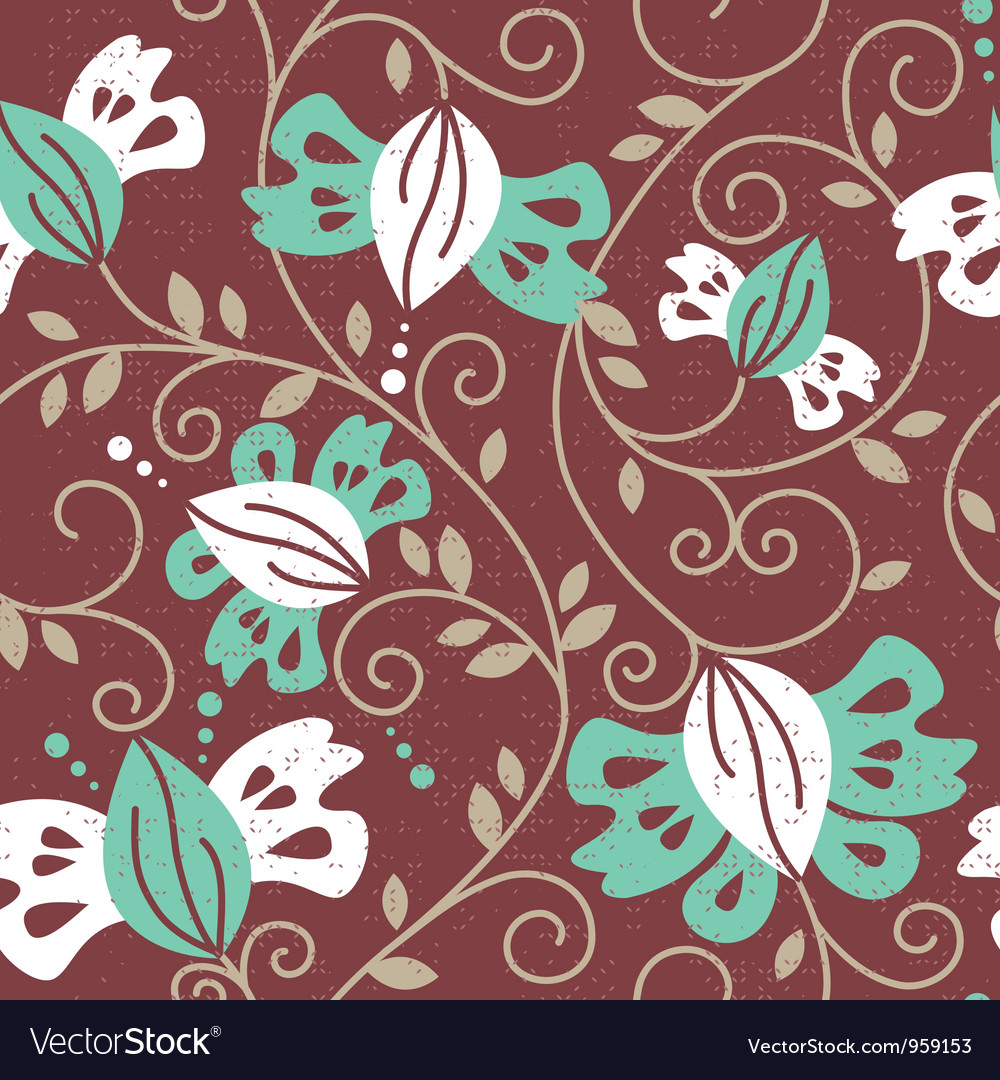 Floral seamless pattern Royalty Free Vector Image