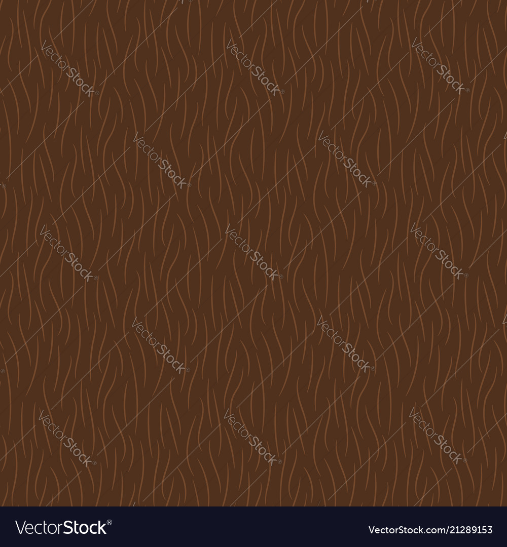 Hand drawn brown animal fur texture seamless Vector Image