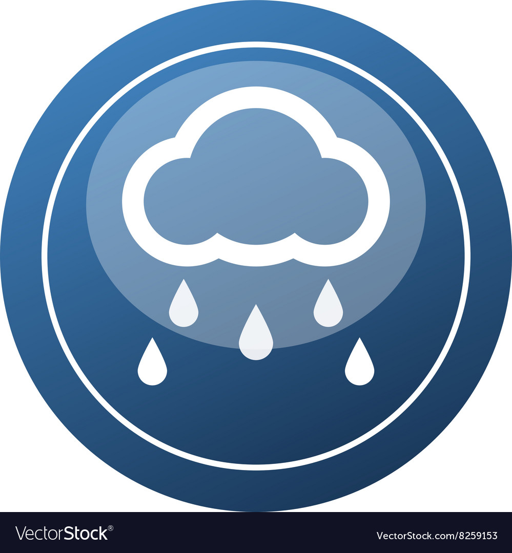 Rain-icon Royalty Free Vector Image - VectorStock