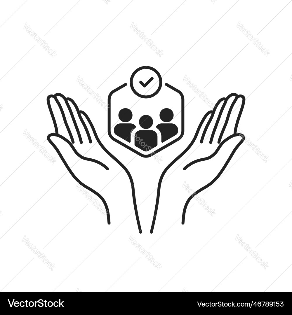 Relationship or community like customer care icon Vector Image