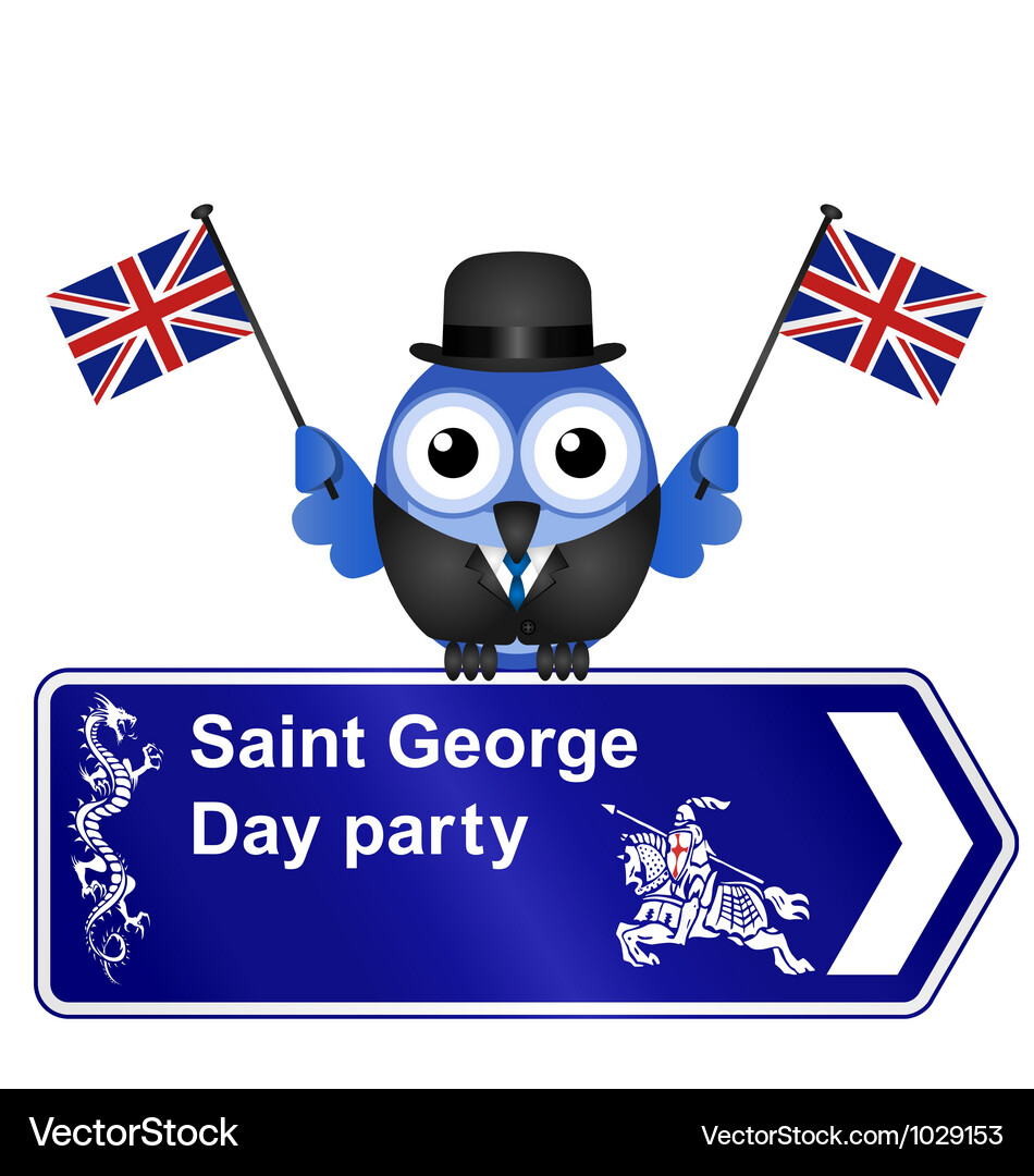 Saint george day sign Royalty Free Vector Image