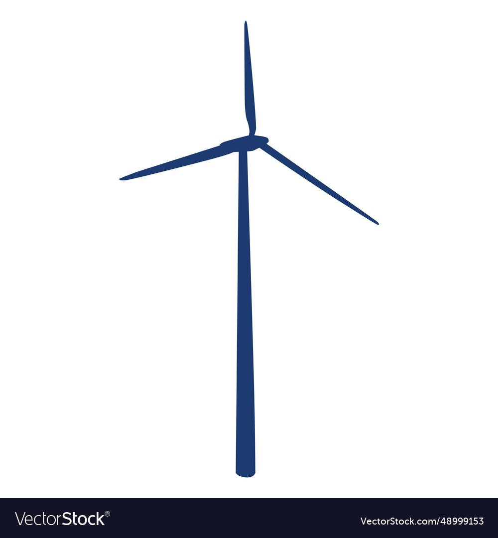 Simple windmill Royalty Free Vector Image - VectorStock