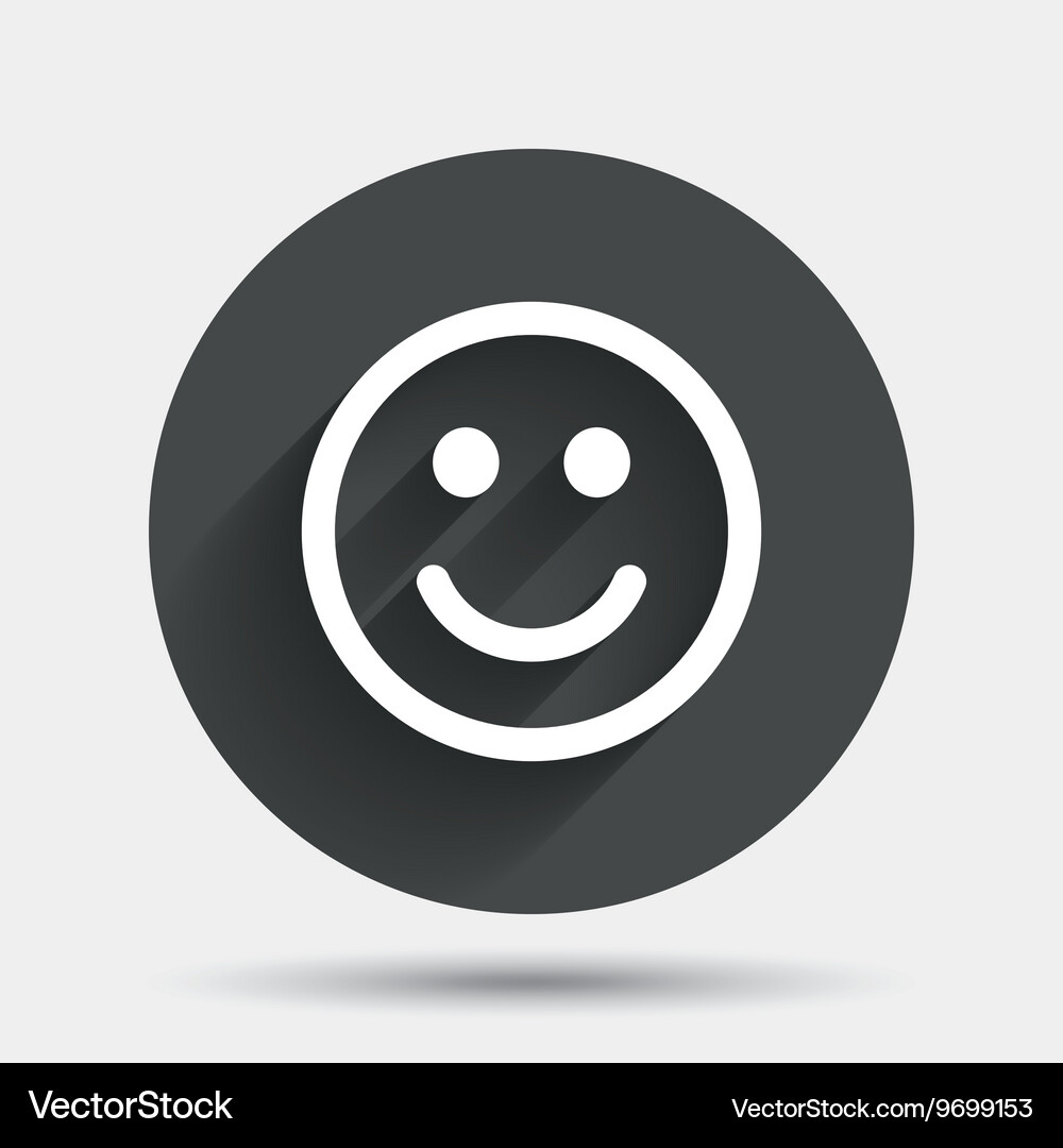 Smile icon happy face symbol Royalty Free Vector Image