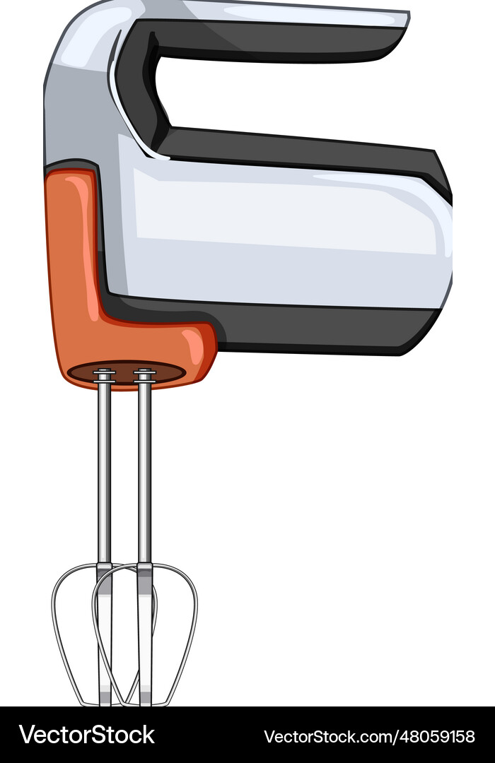 Blender hand mixer cartoon Royalty Free Vector Image