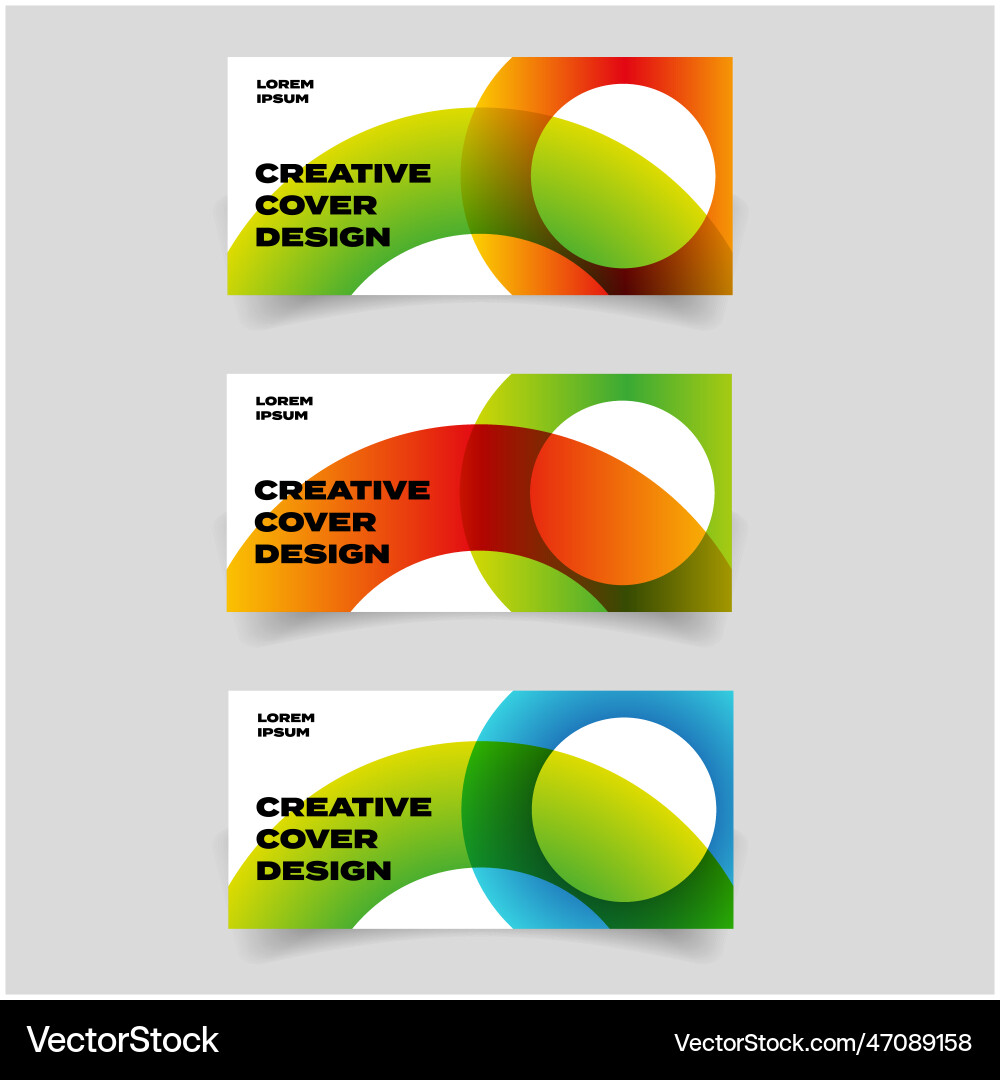 Creative cover design abstract for web and social Vector Image