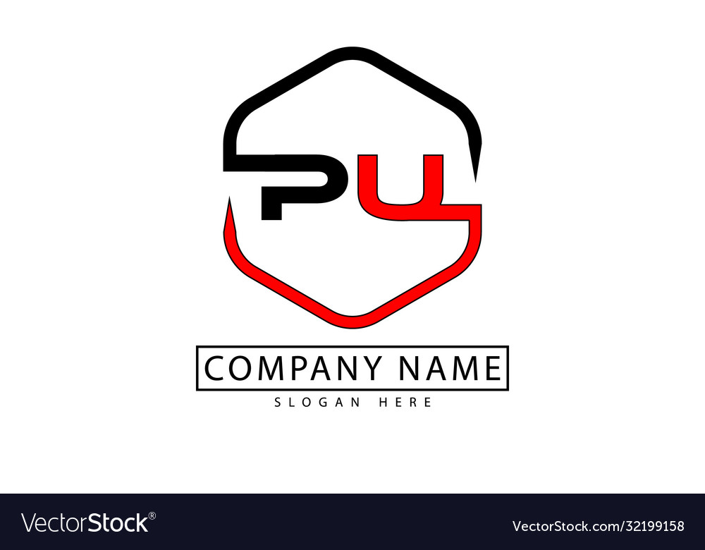 Pu logo Royalty Free Vector Image - VectorStock
