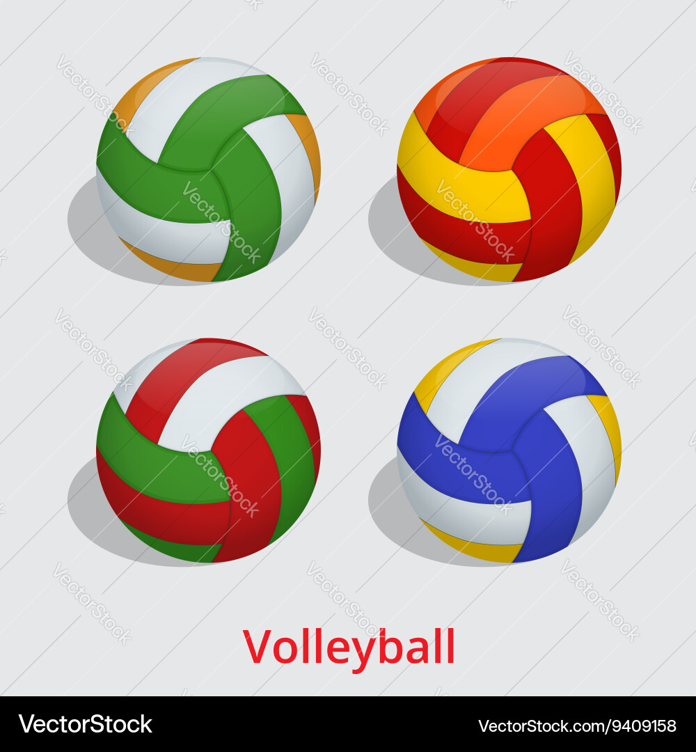 Volleyball ball isolated on a white background Vector Image