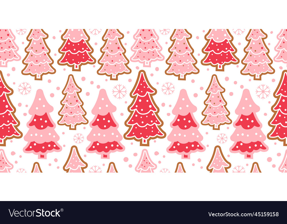 Winter and christmas themed seamless pattern Vector Image