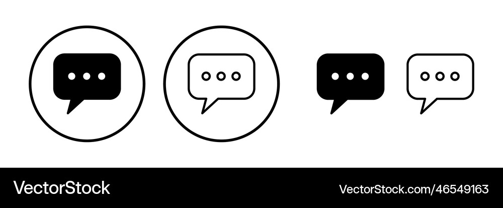 Chat icon icon in trendy flat style Royalty Free Vector