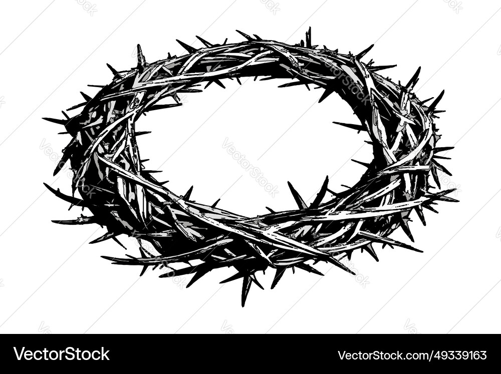 Crown of thorns Royalty Free Vector Image - VectorStock