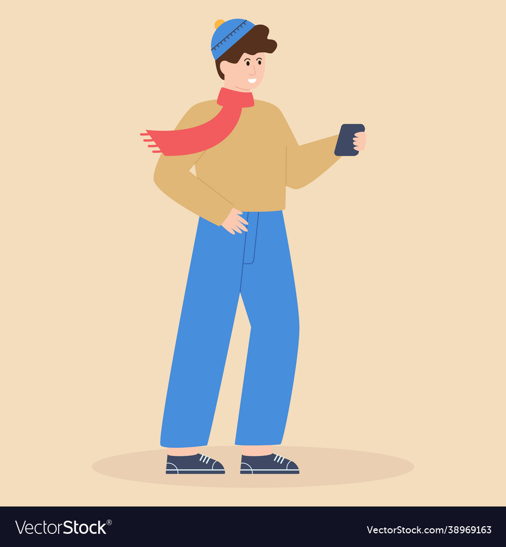 Mobile user Royalty Free Vector Image - VectorStock