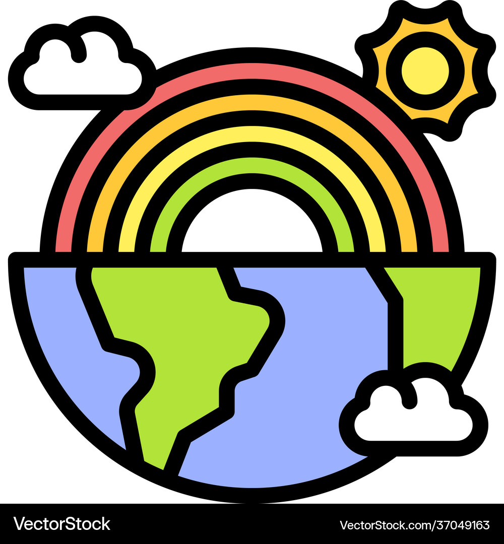 Half World Clipart Colored