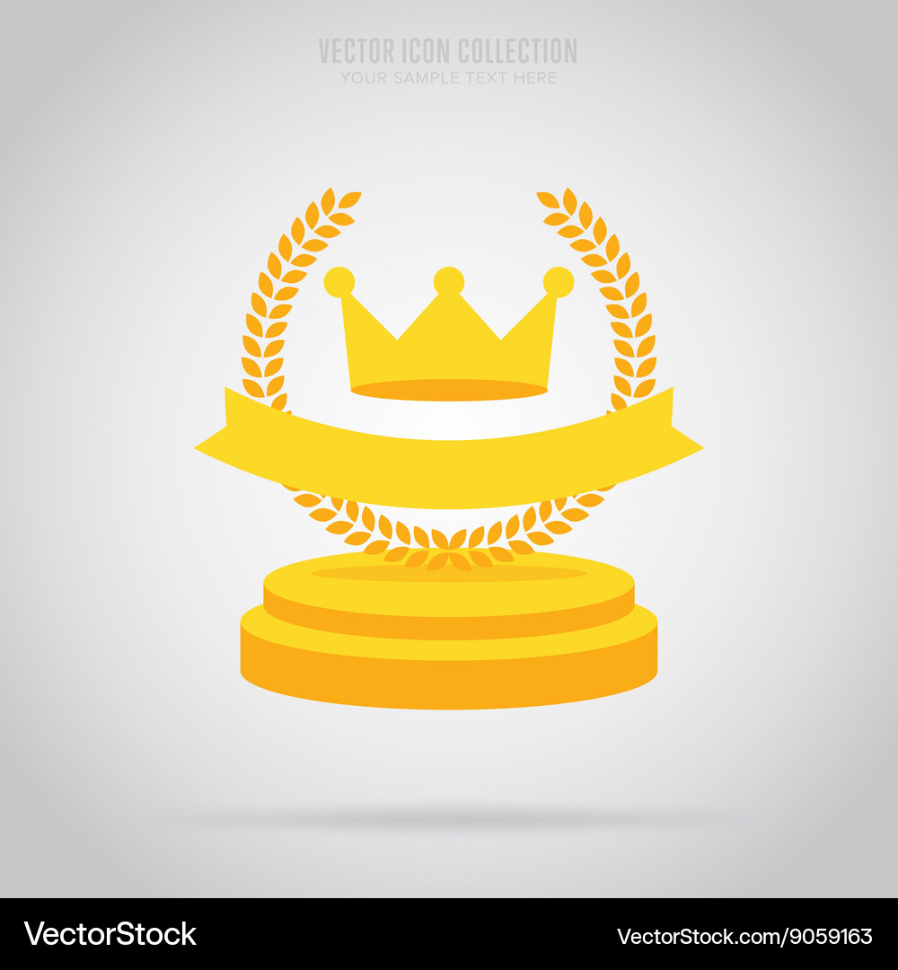 Winner isolated badge label or sticker Royalty Free Vector