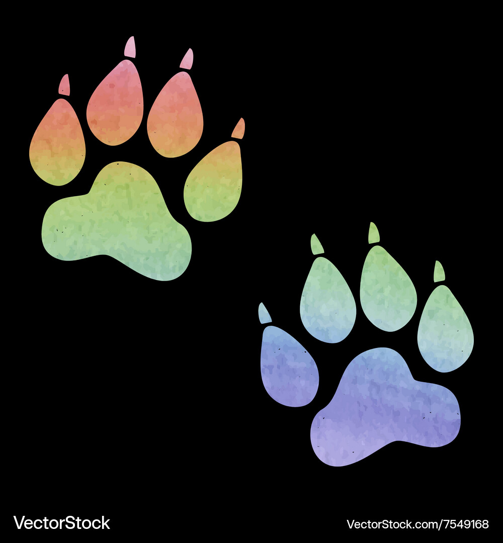 Animal tracks Royalty Free Vector Image - VectorStock