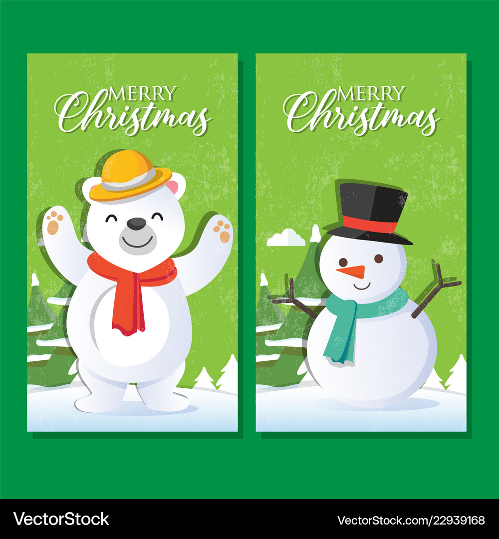 Christmas background card collection Royalty Free Vector