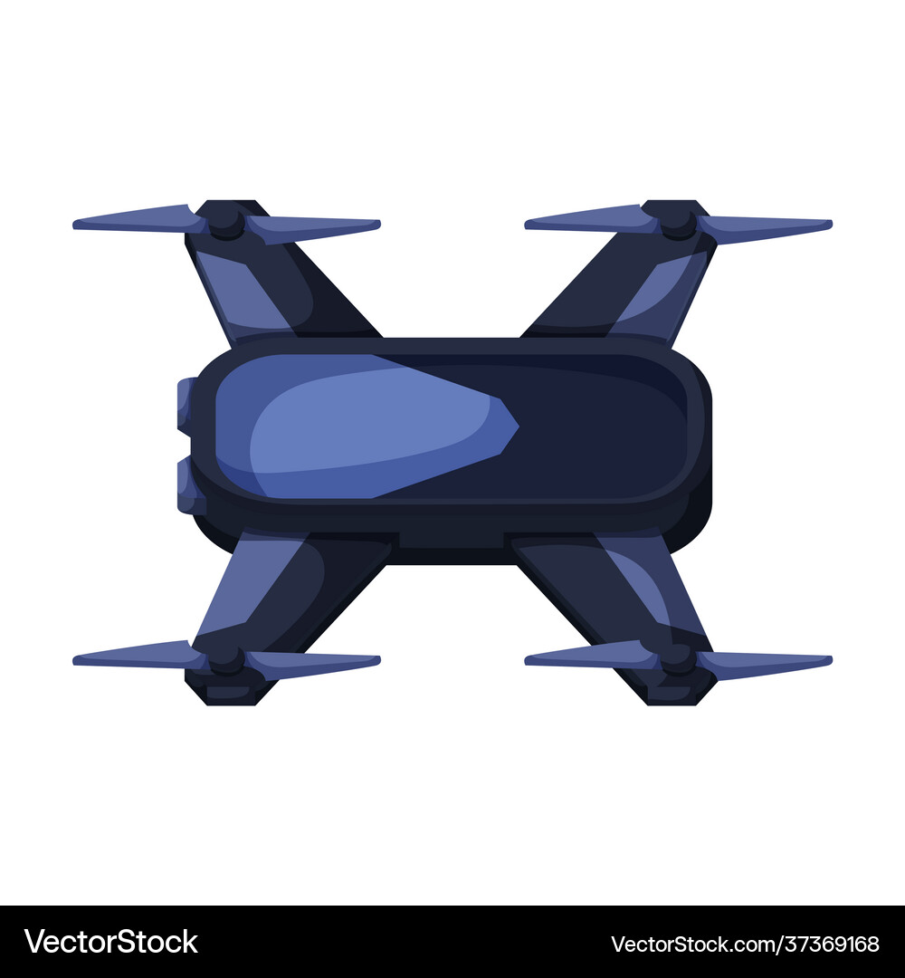 Drone cartoon iconcartoon Royalty Free Vector Image