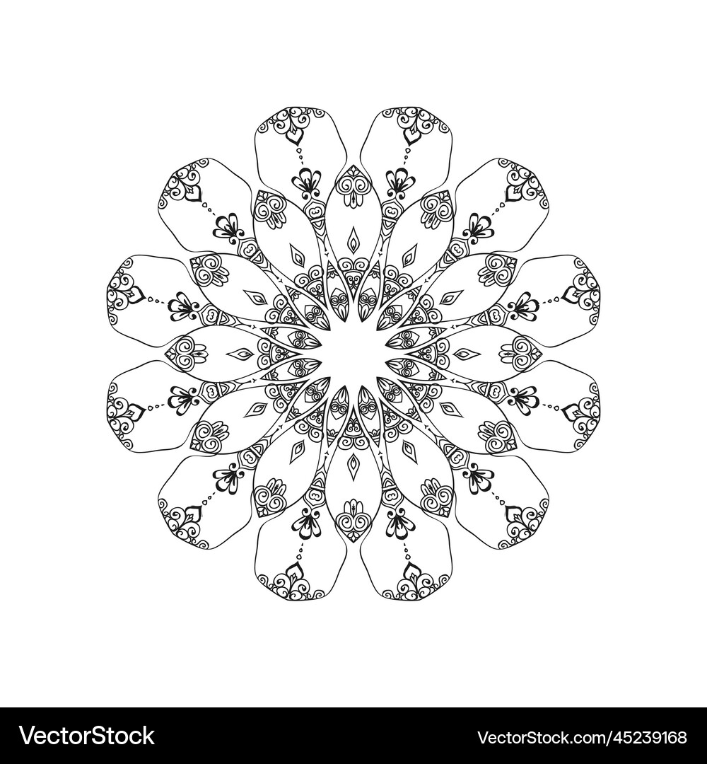 Flower mandala designs mandala art background Vector Image