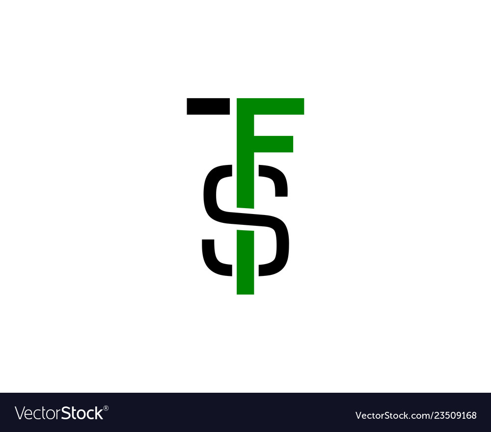 Letters Tfs Logo Royalty Free Vector Image Vectorstock