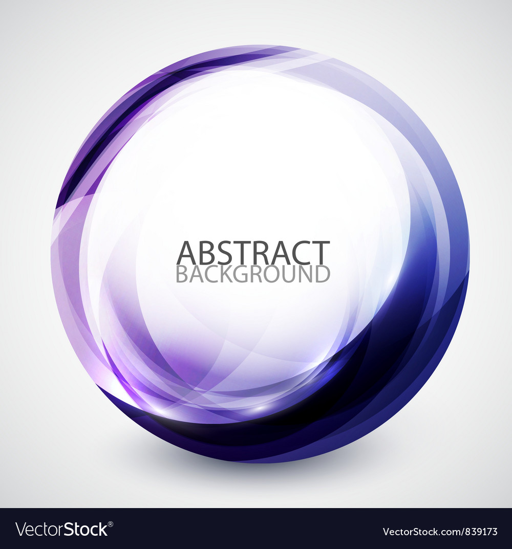 Abstract swirl energy circle Royalty Free Vector Image